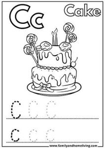 Fun & Free Letter C Coloring Pages For Kids (PDF)