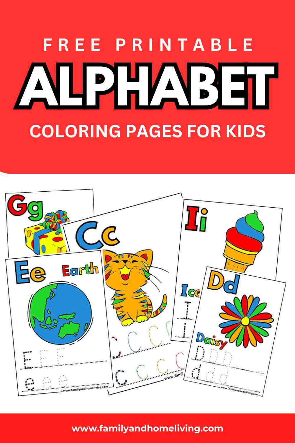 ABC Coloring Pages & Worksheets For Kids (FREE Printables)