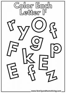 Printable Letter F Coloring Pages For Kids [15 Page PDF Bundle]