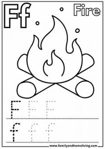 Printable Letter F Coloring Pages For Kids [15 Page PDF Bundle]