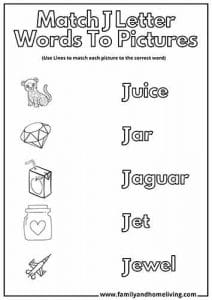 12 Letter J Coloring Pages & Worksheets (Free Printables)