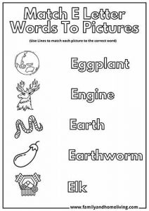 12 Letter E Coloring Pages & Worksheet Printables For Kids