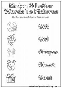 Letter G Coloring Pages (Free Printable Worksheets)