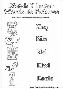 12 Letter K Coloring Pages & Worksheets (Free Downloads)