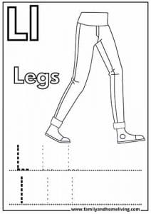 12 Letter L Coloring Worksheets For Preschoolers (FREE)