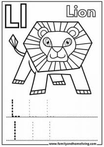 12 Letter L Coloring Worksheets For Preschoolers (FREE)