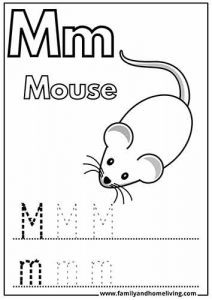 Easy Letter M Coloring Worksheets - Free Printables