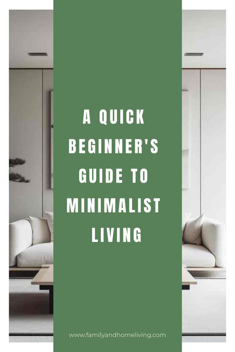 Intro To Minimalist Living: A Quick Beginner's Guide