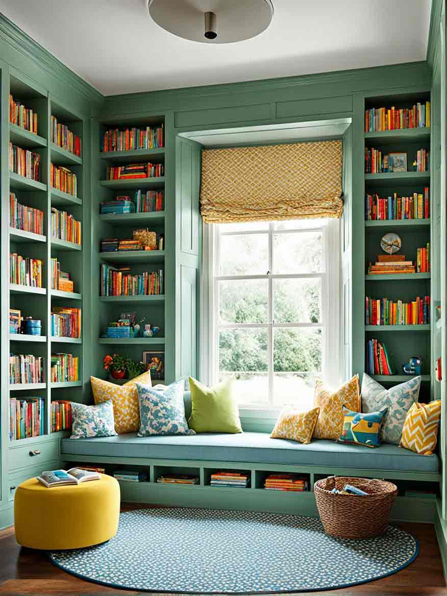 11 Colorful Home Library Ideas For Kids To Inspire You!