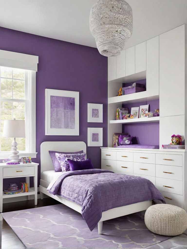 35+ Enchanting Purple Bedroom Ideas For Kids And Teens